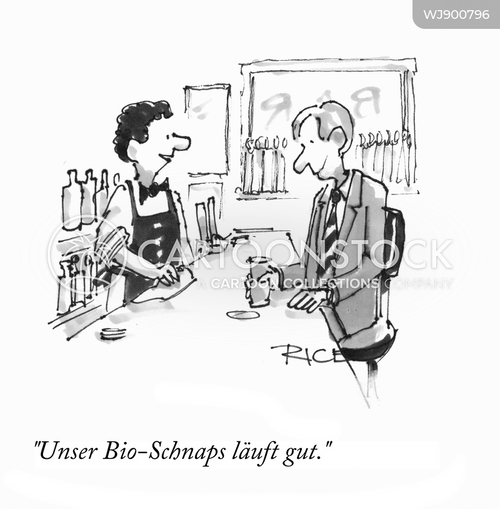 Cartoons und Karikaturen mit Boutique-bars