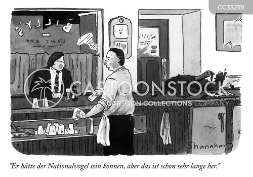 Cartoons und Karikaturen mit Gin-hasser