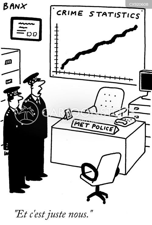 Dessins humoristique et caricaturés avec Preuves Criminelles