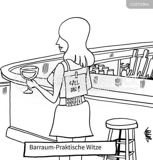 Cartoons und Karikaturen mit Bar