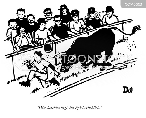 Cartoons und Karikaturen mit Stier