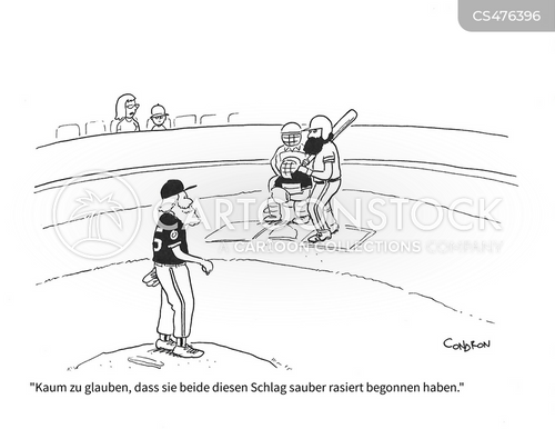 Cartoons und Karikaturen mit Baseball-innings