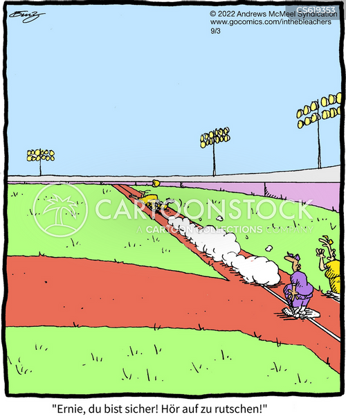 Cartoons und Karikaturen mit Baseball Humor