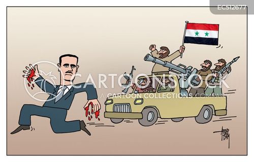 Fall Of Assad Cartoons and Comics - funny pictures from CartoonStock