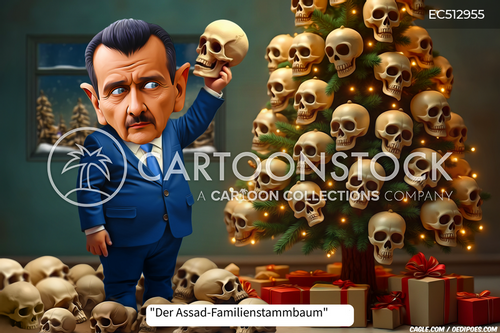Cartoons und Karikaturen mit Bashar Al-assad