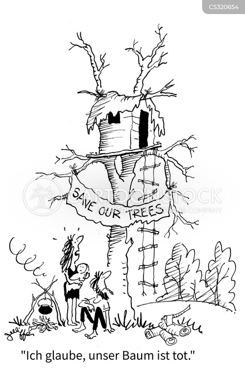 Cartoons und Karikaturen mit Baum-anatomie