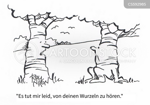 Cartoons und Karikaturen mit Wurzeln