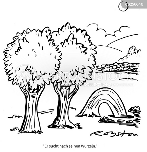 Cartoons und Karikaturen mit Wurzeln