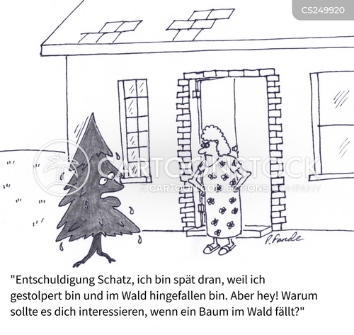Cartoons und Karikaturen mit Abholzungsbewusstsein