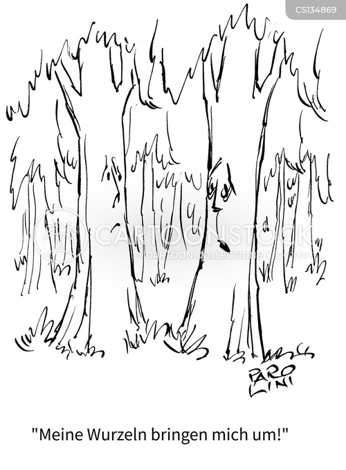 Cartoons und Karikaturen mit Wurzeln