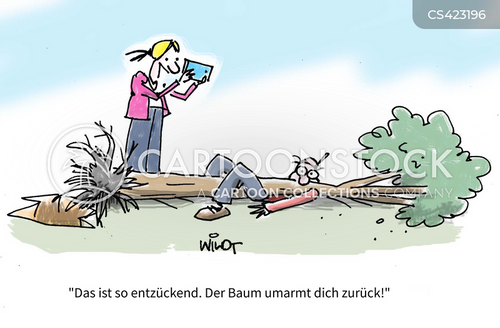 Cartoons und Karikaturen mit Baum