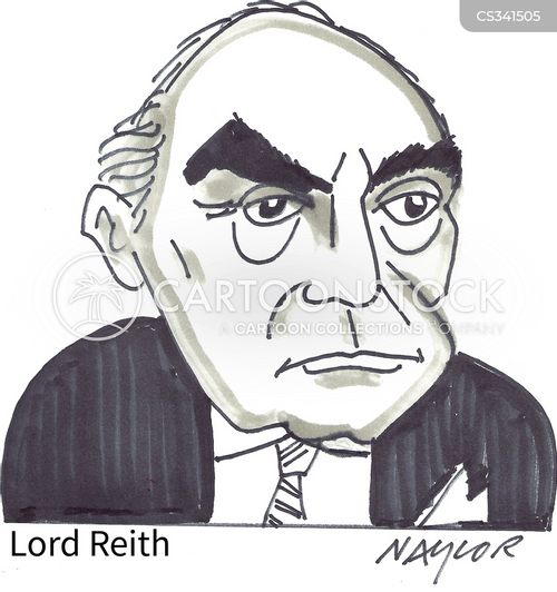 Cartoons und Karikaturen mit John Reith