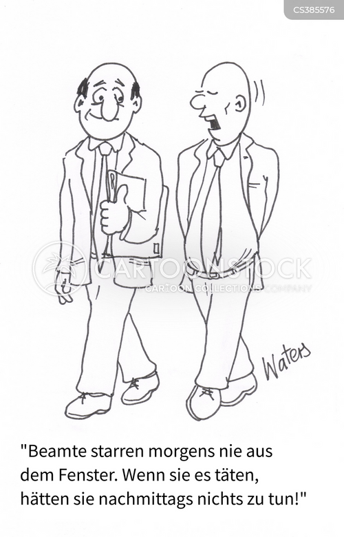 Cartoons und Karikaturen mit Beamte