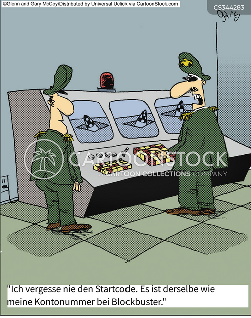 Cartoons und Karikaturen mit Kommandanten