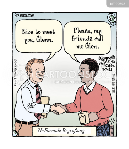 Cartoons und Karikaturen mit Freudige Wiedervereinigung