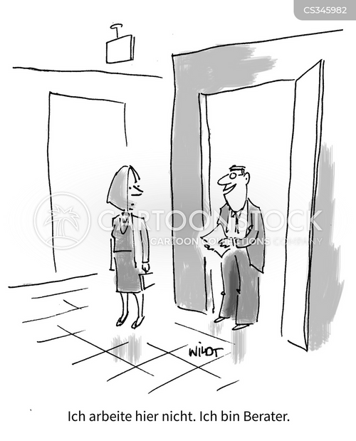 Cartoons und Karikaturen mit Berater