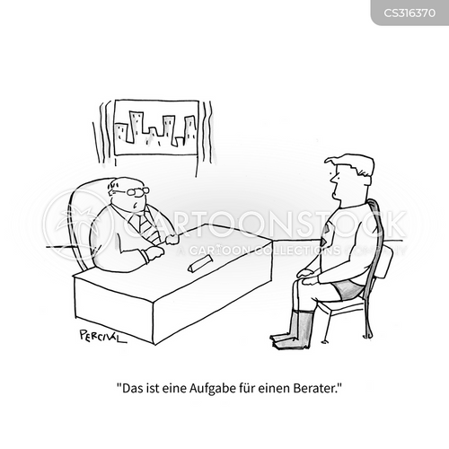 Cartoons und Karikaturen mit Berater