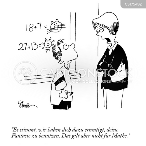 Cartoons und Karikaturen mit Mathe
