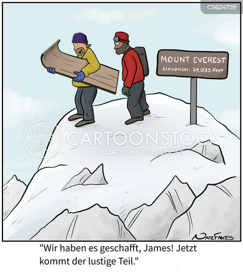 Cartoons und Karikaturen mit Schlittenfahren