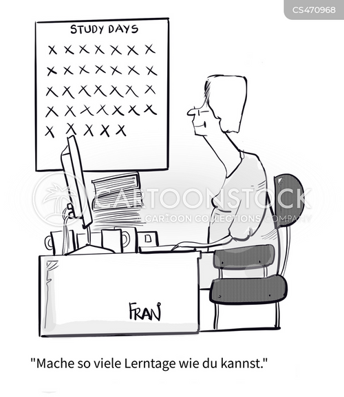 Cartoons und Karikaturen mit Visuelles Lernen
