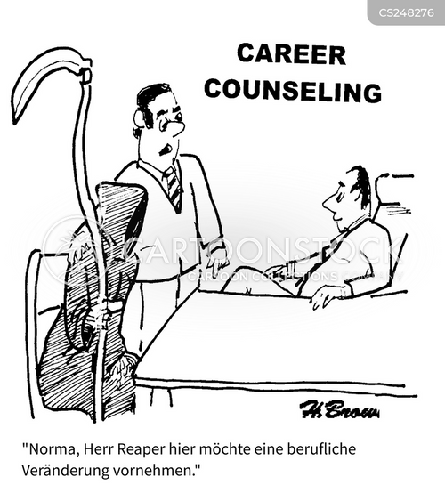 Cartoons und Karikaturen mit Berufsberatung