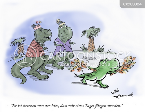 Cartoons und Karikaturen mit Entdecker