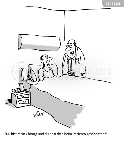 Cartoons und Karikaturen mit Operative Eingriffe