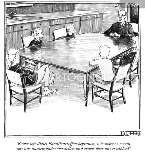 Cartoons und Karikaturen mit Kennenlernen