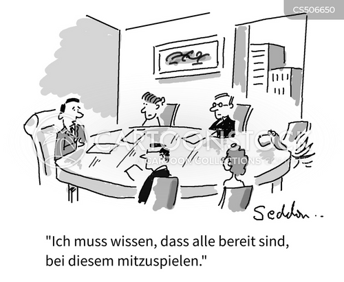 Cartoons und Karikaturen mit Projektziele