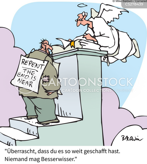Cartoons und Karikaturen mit Neinsager