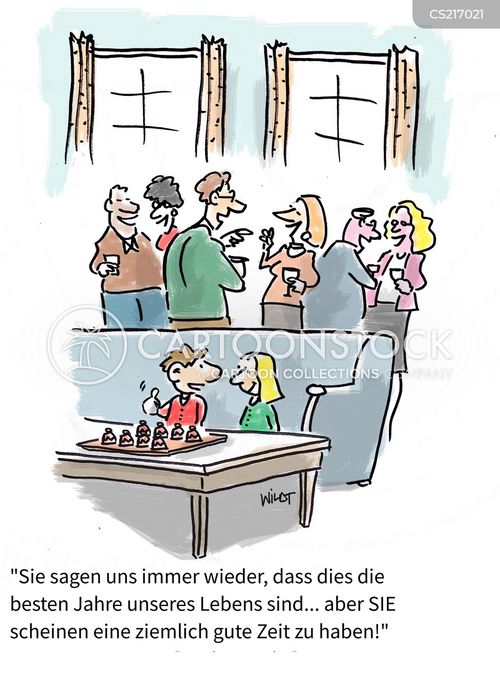 Cartoons und Karikaturen mit Beste Zeit