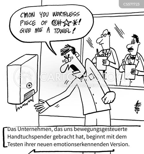 Cartoons und Karikaturen mit Testung Prod