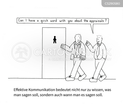 Cartoons und Karikaturen mit Effektive Kommunikation