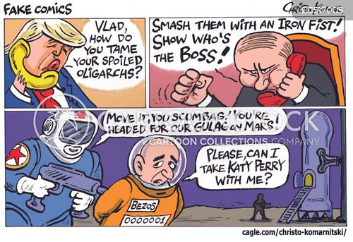 Bezos Influence Cartoons and Comics - funny pictures from CartoonStock