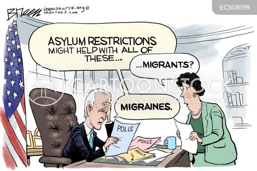 Asylum Restrictions Cartoons and Comics - funny pictures from CartoonStock