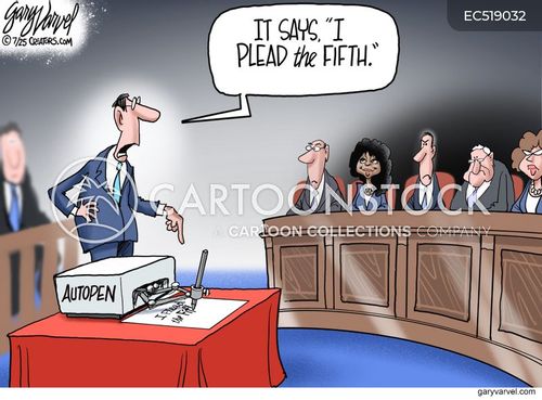 Fifth Amendment Cartoons and Comics - funny pictures from CartoonStock