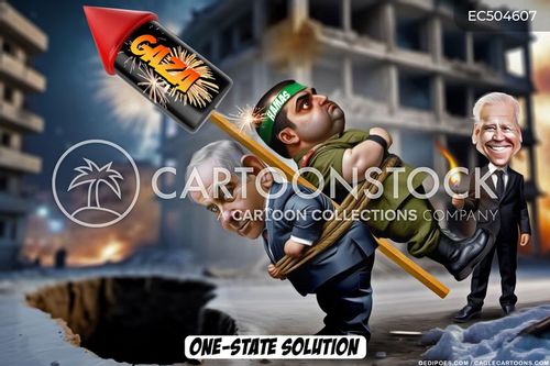 One State Solution Cartoons and Comics - funny pictures from CartoonStock