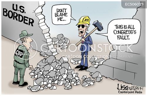 Border Emergency Cartoons and Comics - funny pictures from CartoonStock
