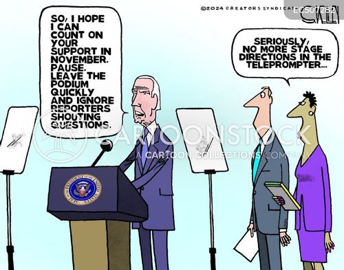 Teleprompter Cartoons and Comics - funny pictures from CartoonStock