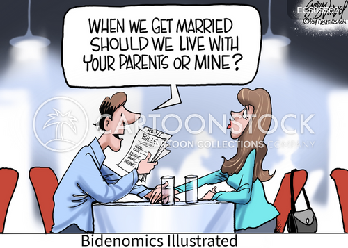 Cartoons und Karikaturen mit Bidenomics