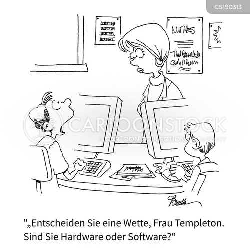 Cartoons und Karikaturen mit Computerunterricht