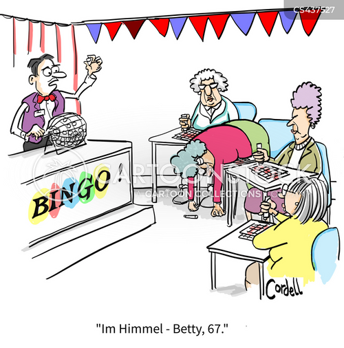 Cartoons und Karikaturen mit Bingo Halle