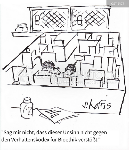Cartoons und Karikaturen mit Bioethik
