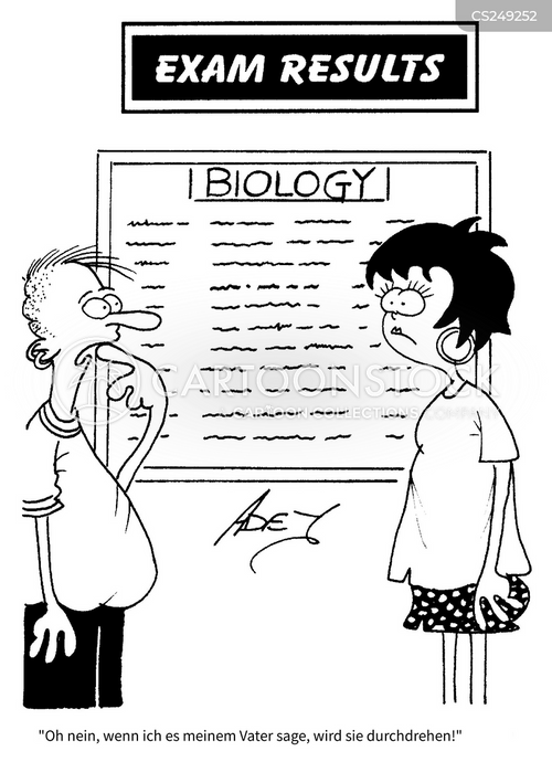 Cartoons und Karikaturen mit Biologieunterricht