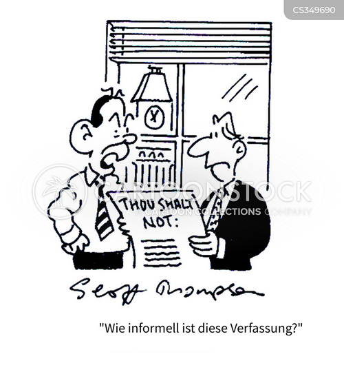 Cartoons und Karikaturen mit Formell Vs. Informell