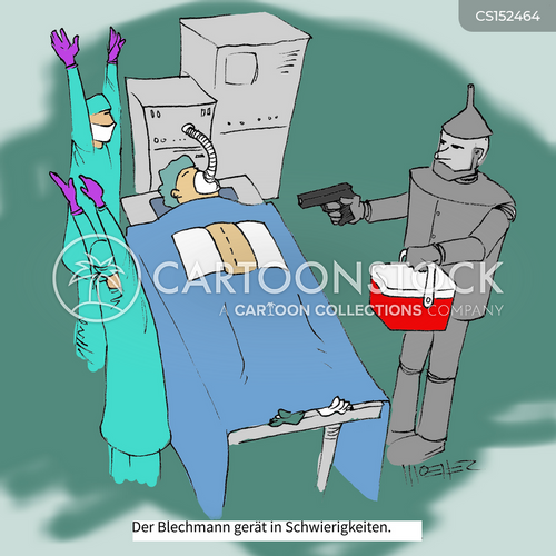 Cartoons und Karikaturen mit Der Blechmann