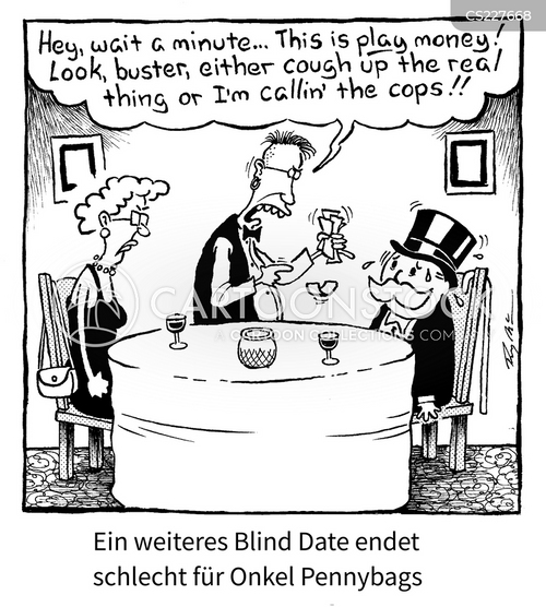 Cartoons und Karikaturen mit Blind Dates