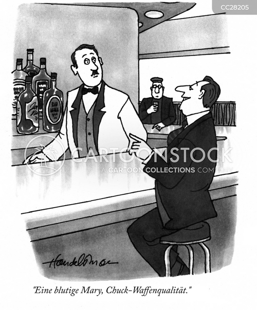 Cartoons und Karikaturen mit Schwerer Ausschank