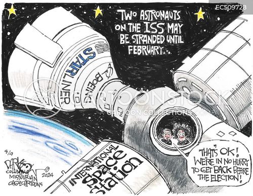 Starliner Capsule Cartoons and Comics - funny pictures from CartoonStock