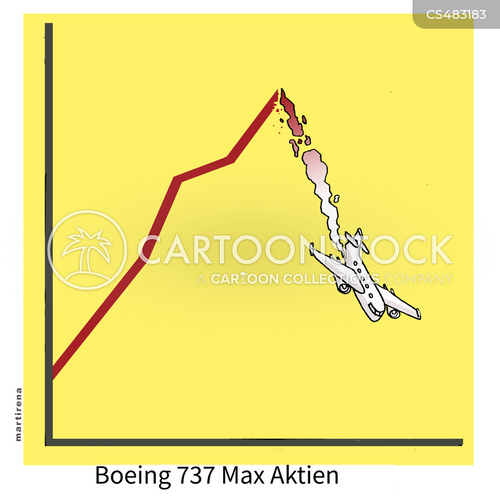 Cartoons und Karikaturen mit Boeing 737 Max